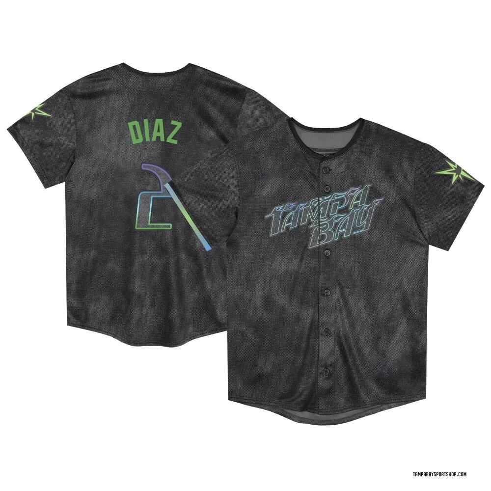 Yandy Diaz Toddler Limited Tampa Bay Rays Charcoal 2024 City Connect ...